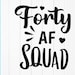 Forty AF Squad SVG, 40th Birthday Svg, Fabulous Forty Svg,woman ...