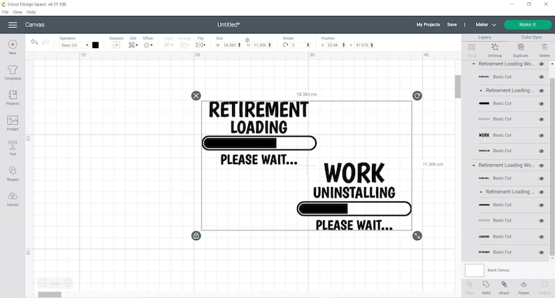 Retirement Loading Svg Work Uninstalling Please Wait SVG - Etsy