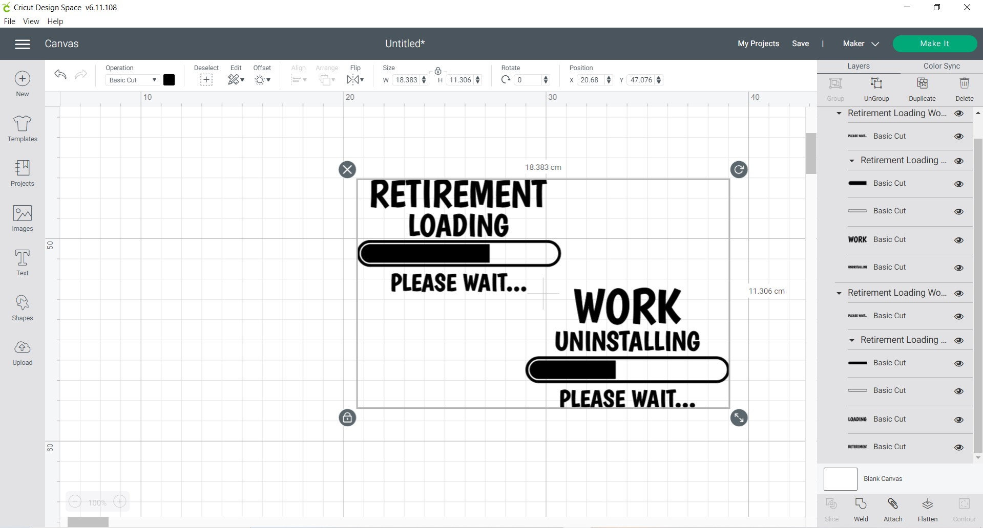 Retirement Loading Svg Work Uninstalling Please Wait SVG - Etsy