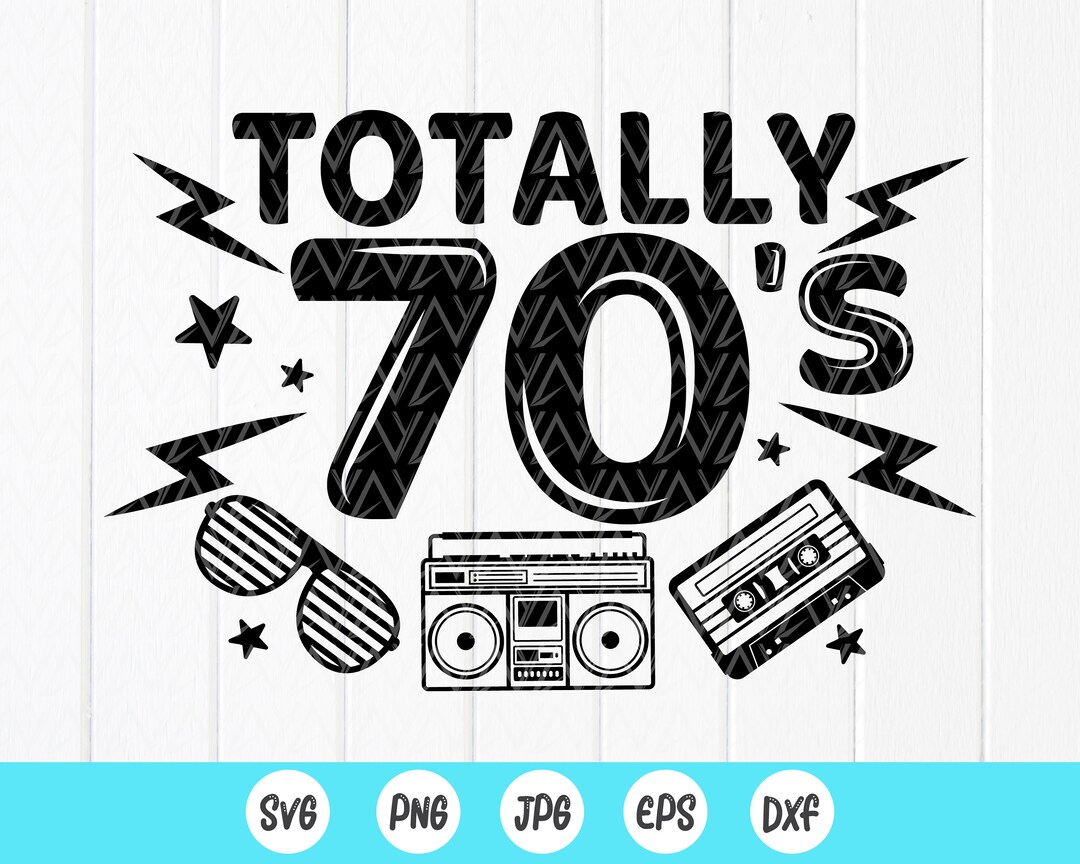 Totally 70's SVG, 70's Svg,vintage 1970's Svg, Music Cassette SVG ...