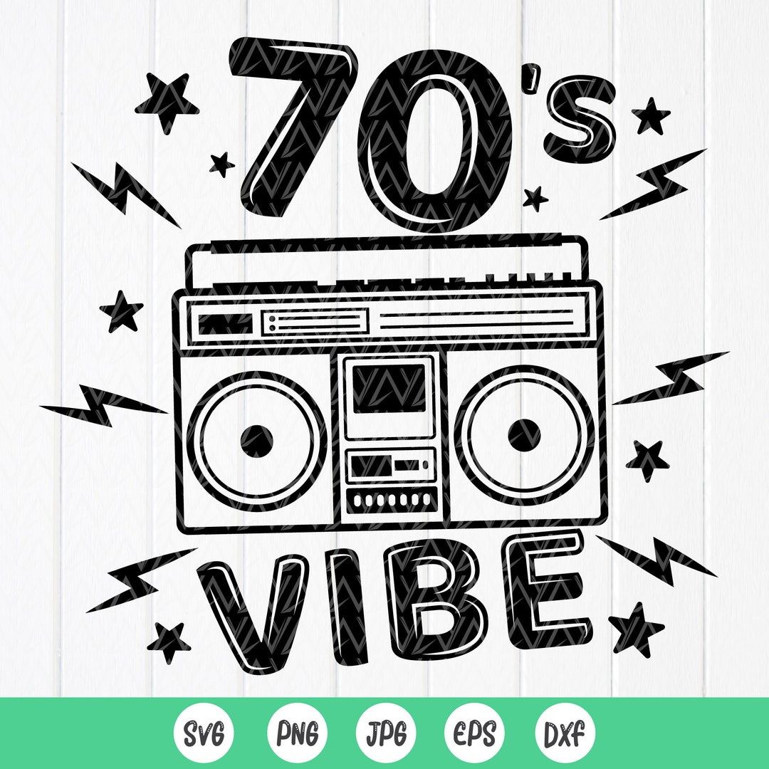 70s Vibe SVG: Retro Clipart Design,music Classic Lover,cut Files for ...