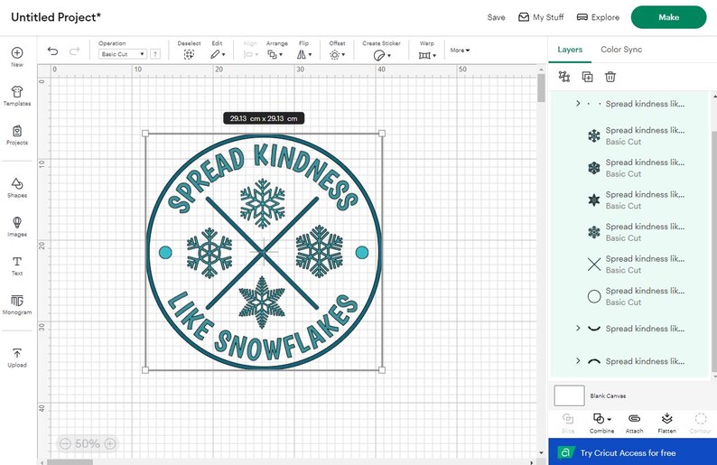 Spread Kindness Like Snowflakes SVG, Winter Kindness ,cricut Files ...