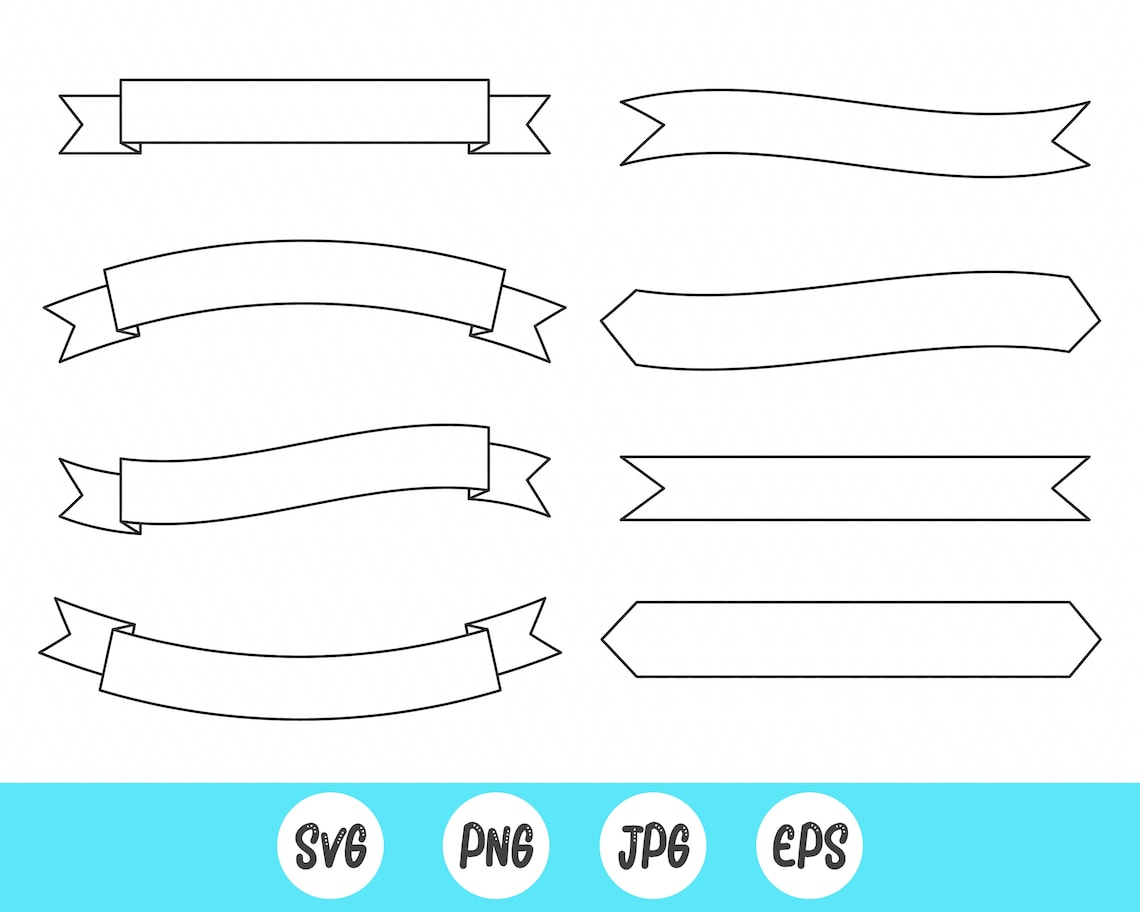 Ribbon Svgbanner Svgribbon Banner Svg Instant Download - Etsy