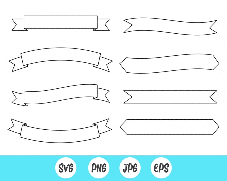 Ribbon Svgbanner Svgribbon Banner Svg Instant Download - Etsy