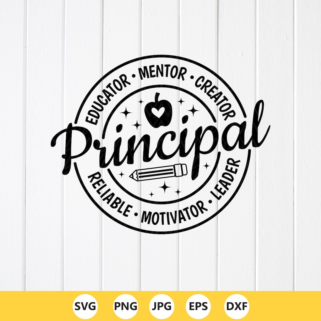 Principal Appreciation SVG: School Staff Gift Design (digital Download ...