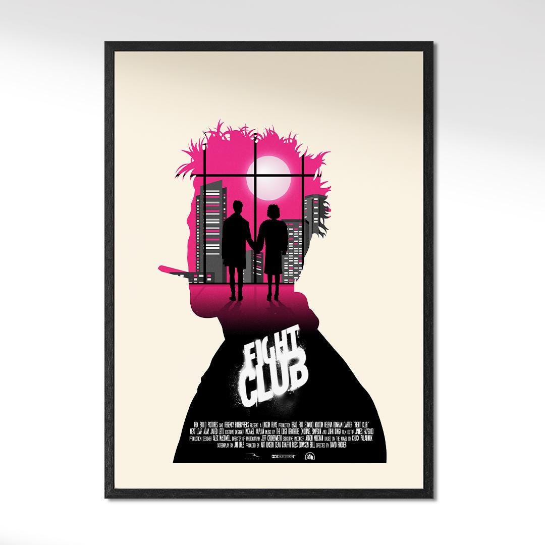 Fight Club Art Print, Digital Wall Art, Fan Art, Premium Matte Paper ...