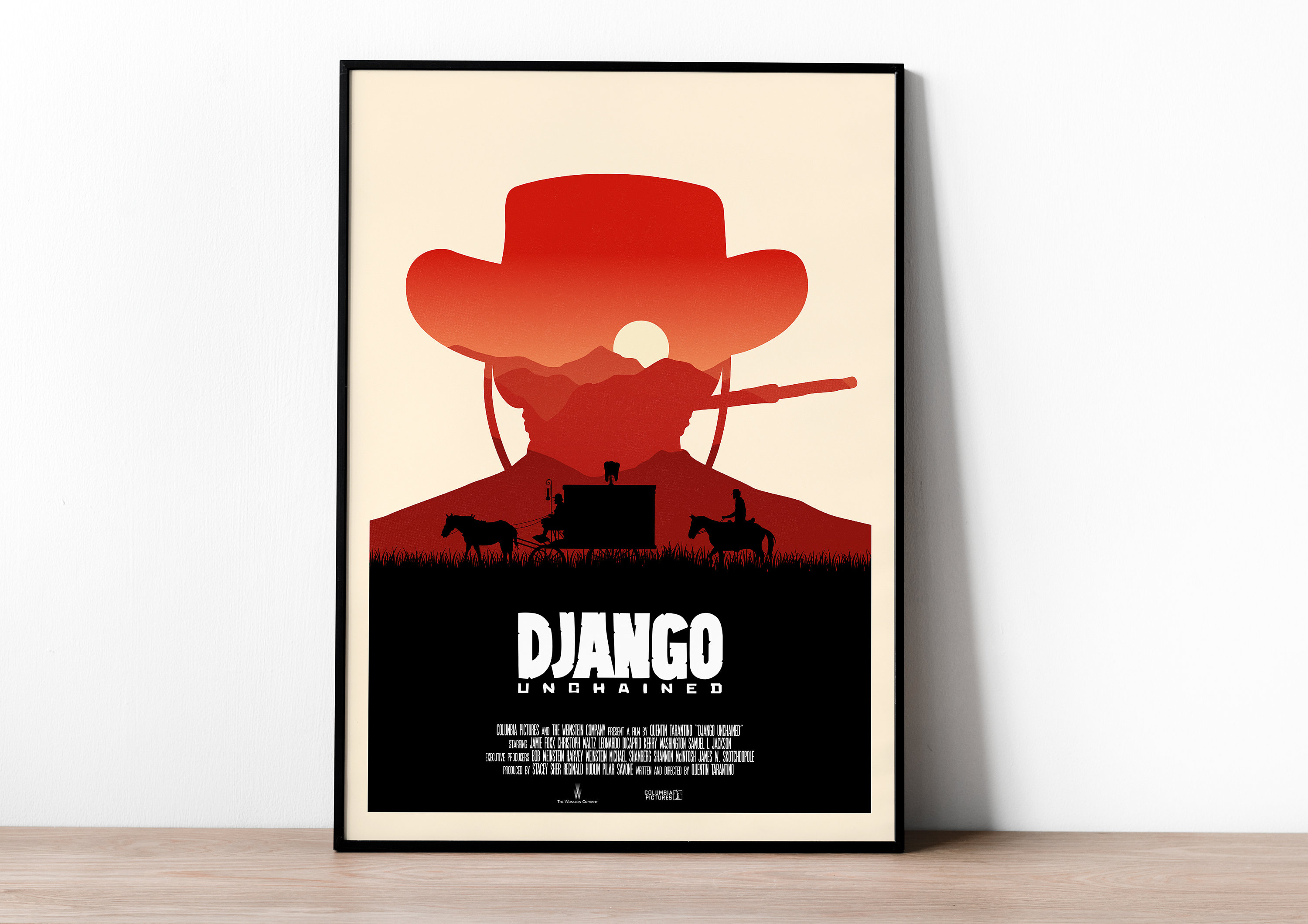 Django Unchained Art Print Digital Wall Art Quentin - Etsy