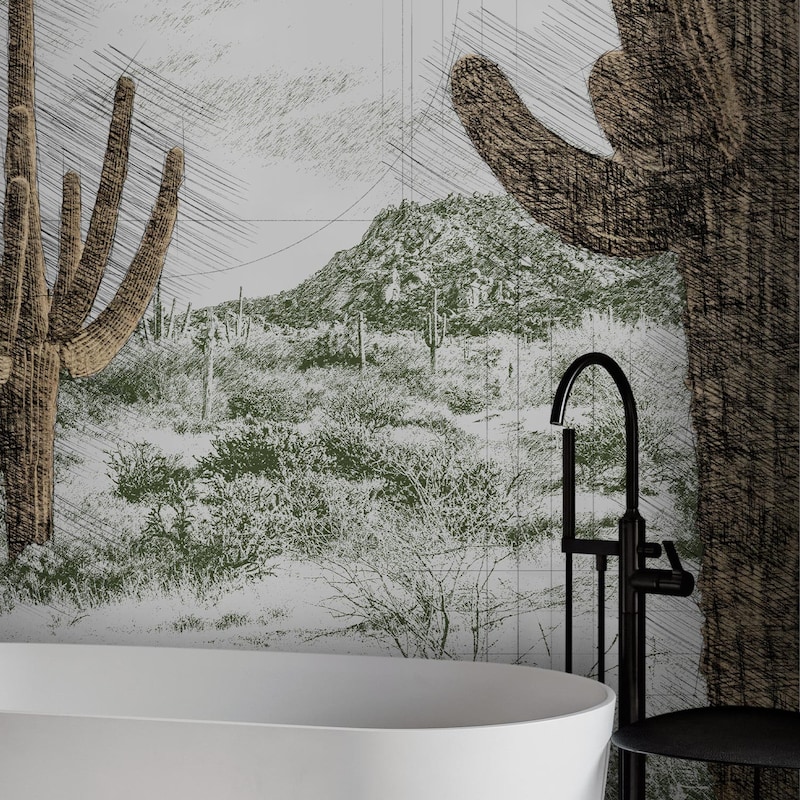 Desert Wall Mural - Etsy