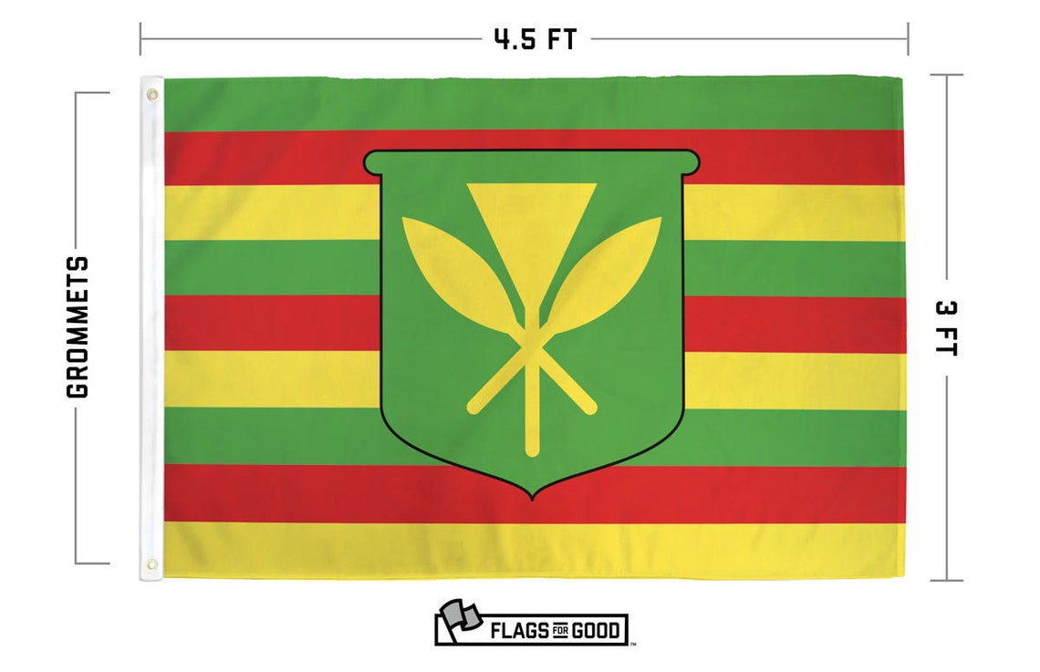 Hawaii kanaka Maoli Flag Better State Flags - Etsy