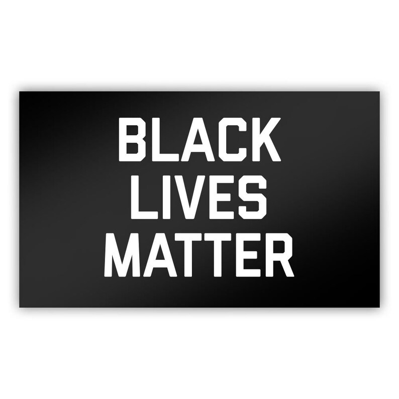 Black Lives Matter BLM Sticker 3.5 X 2 - Etsy