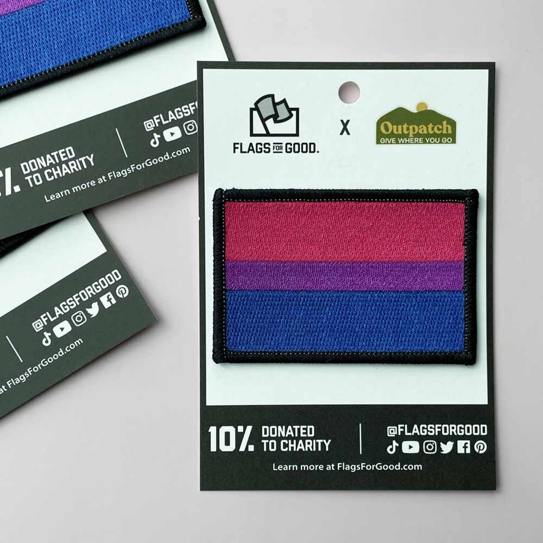 Bisexual Pride Flag Patch Stick-on Flag Patch - Etsy UK