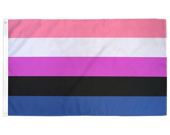 Cottagecore Aesthetic Gender Fluid Pride Moth Flag Gender Fluid Flag ...