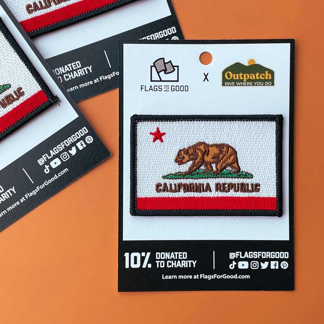 California Flag Patch California State Flag Stick-on Patch - Etsy