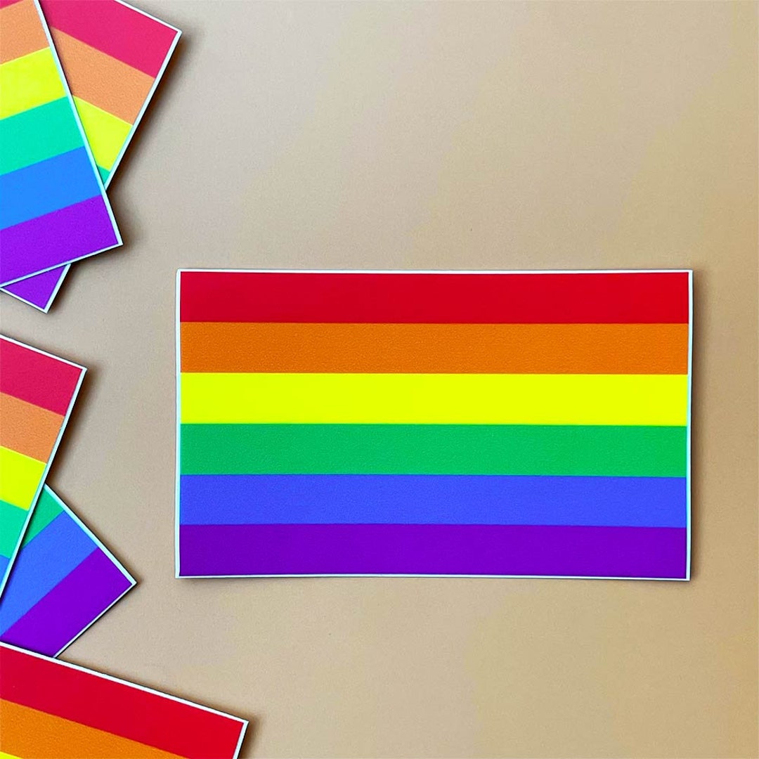 Rainbow LGBTQIA Pride Sticker - Etsy