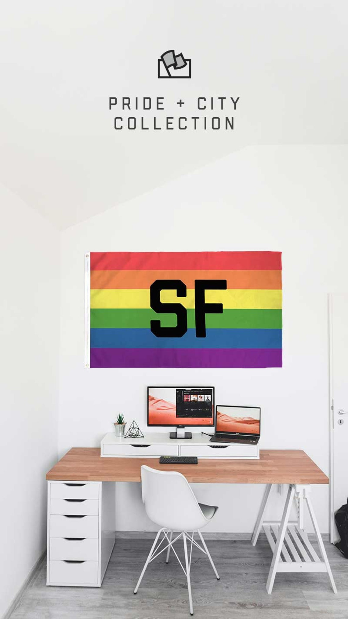 San Francisco Rainbow Pride Flag - Etsy