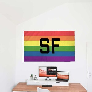 San Francisco Rainbow Pride Flag | Etsy
