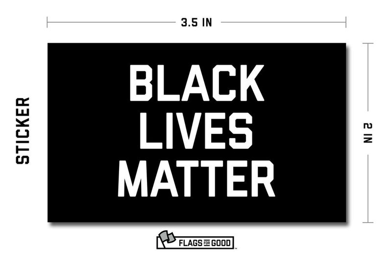 Black Lives Matter BLM Sticker 3.5 X 2 - Etsy