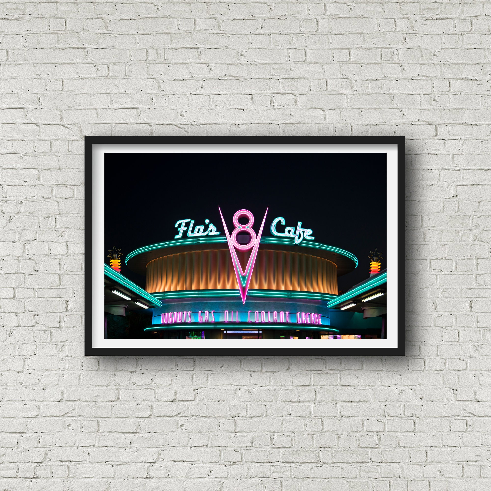 Disney Neon Vibrant Neon Lights at Disneyland High | Etsy