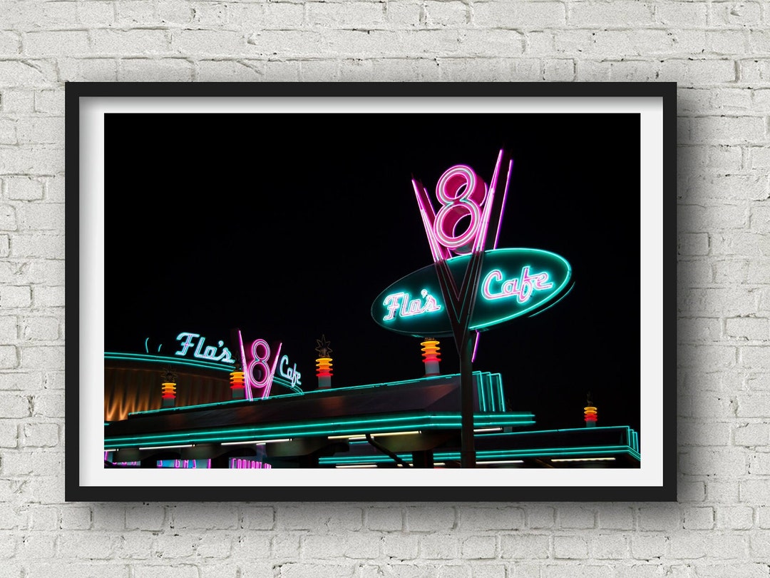Disney Neon Vibrant Neon Lights at Disneyland High - Etsy