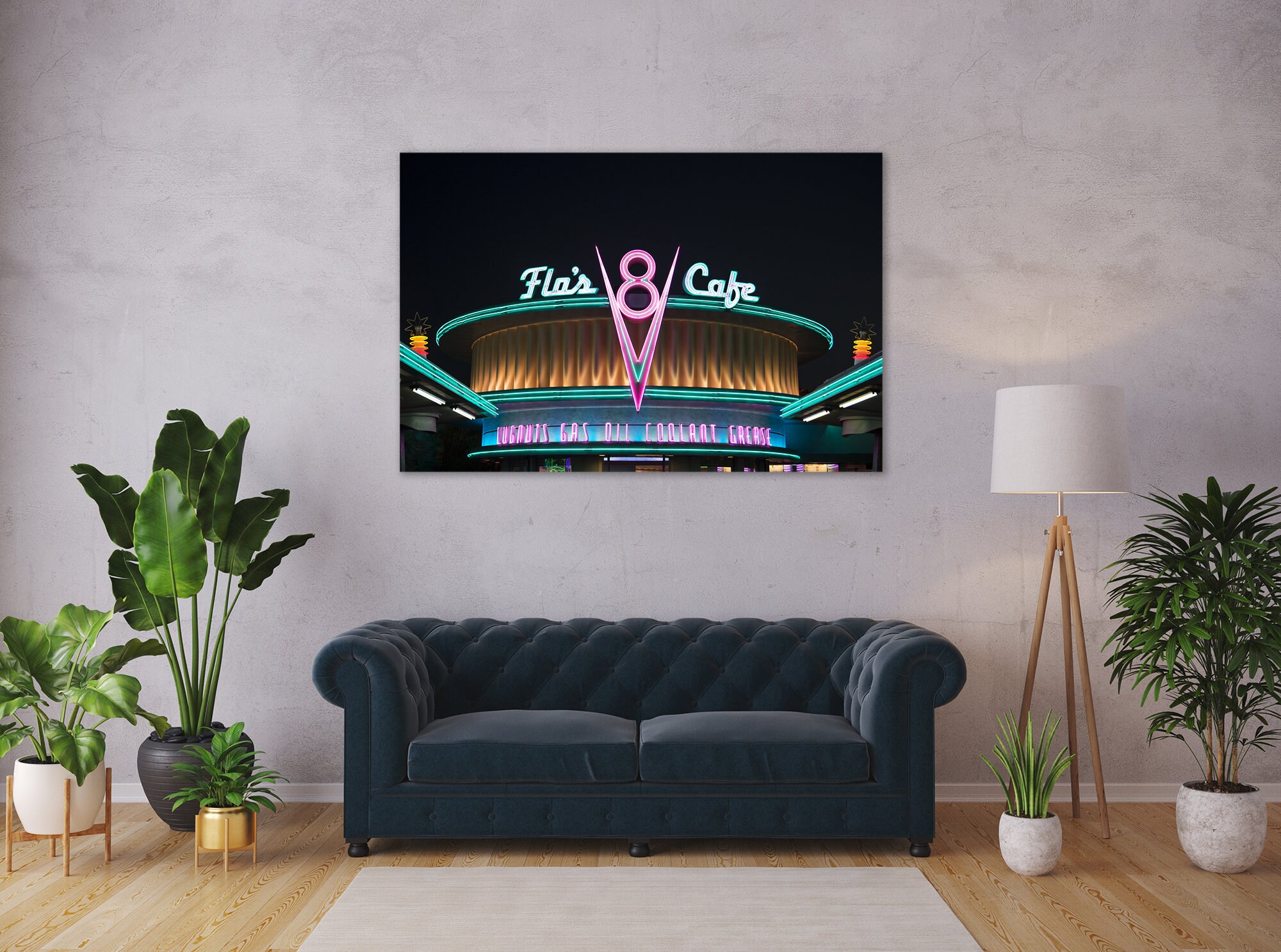 Disney Neon Vibrant Neon Lights at Disneyland High | Etsy
