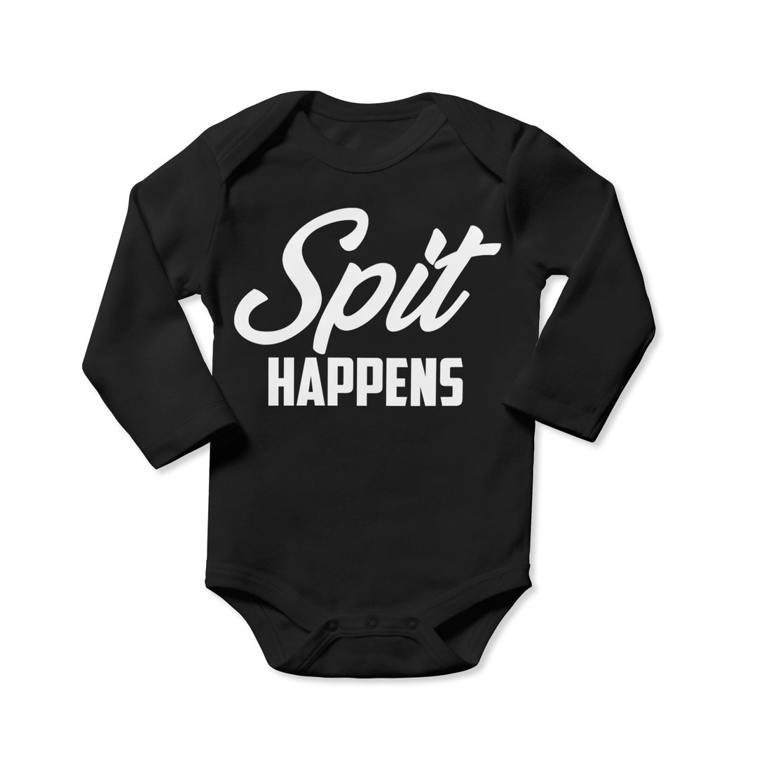 Spit Happens Funny Drooly Baby Hilarious Parenting Hacks Baby - Etsy