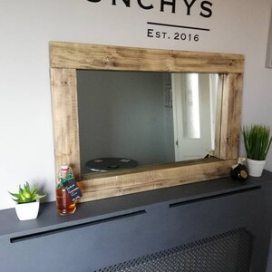 Large Mirror Handmade Farmhouse Style Mirror - Etsy