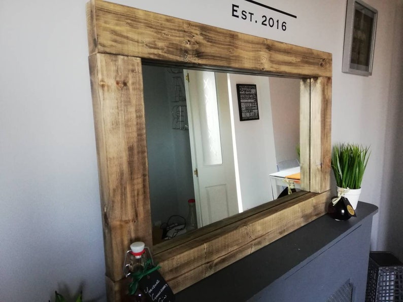 Large Mirror Handmade Farmhouse Style Mirror - Etsy