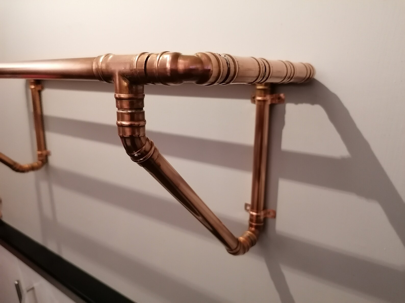 Copper Pipe Shelf With 5 Rungs - Handmade - Etsy