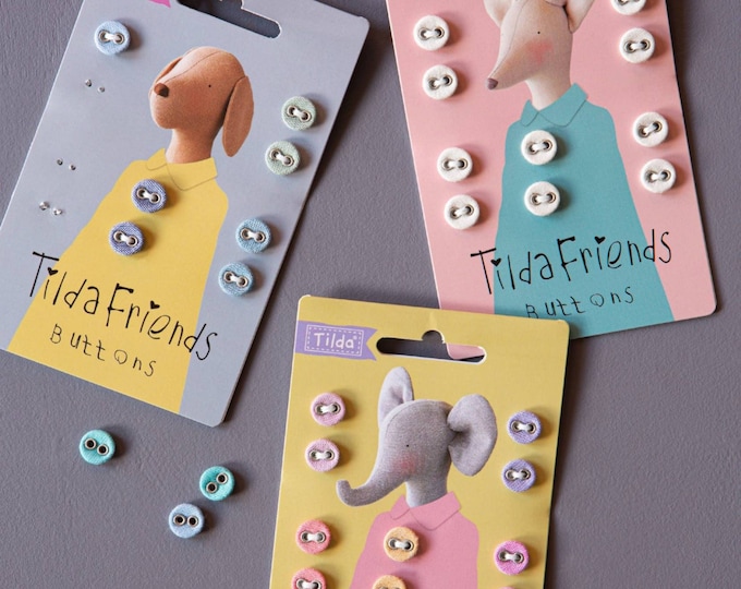 Tilda Woodland Buttons - Etsy