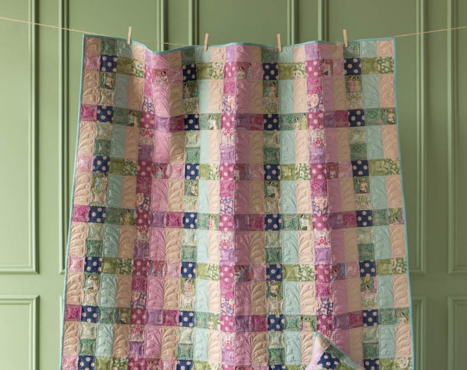 Tilda Hometown Plaid Porch Quilt Kit (plum/green)- Optional Batting - Etsy