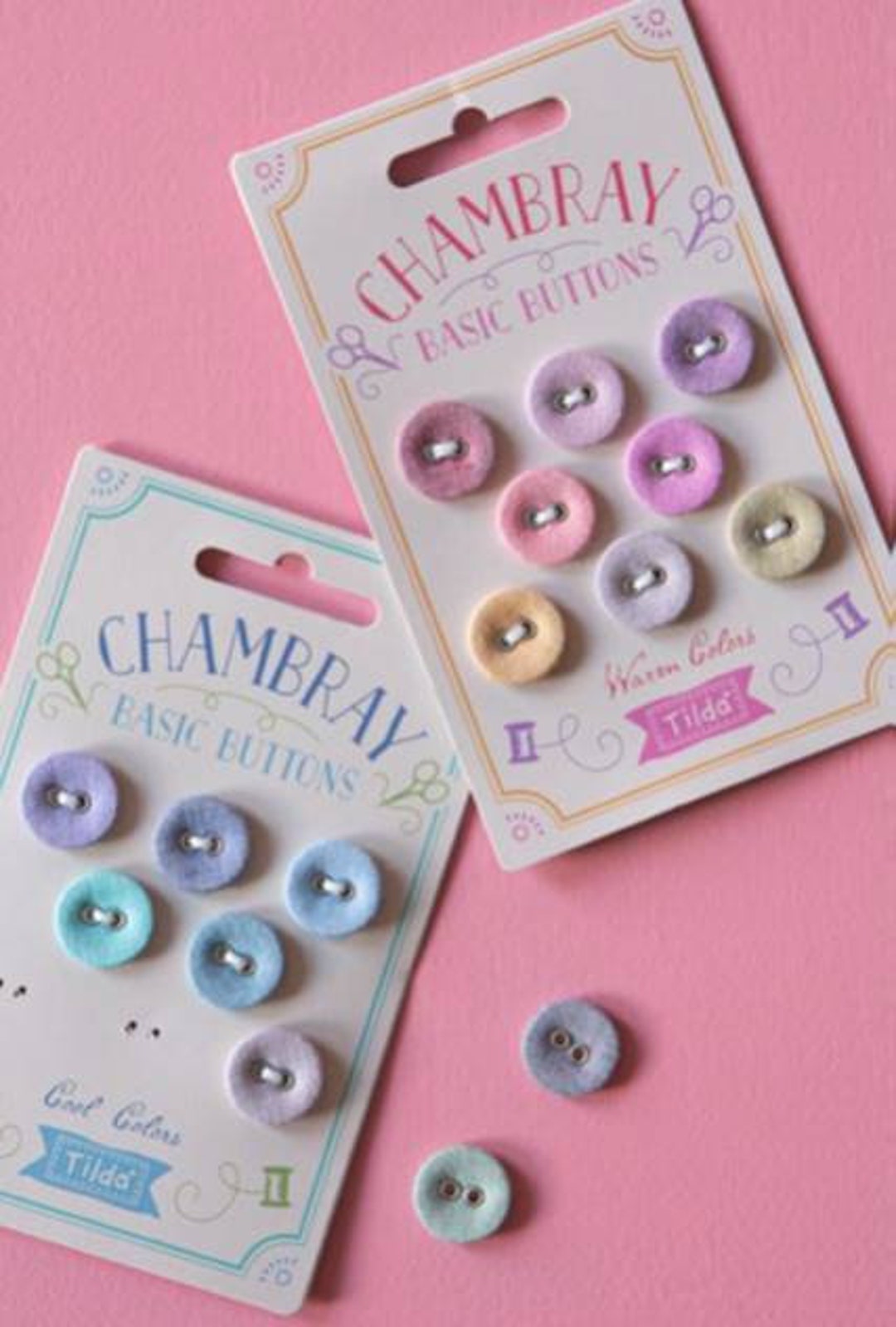 Tilda Chambray Basics Buttons - Etsy
