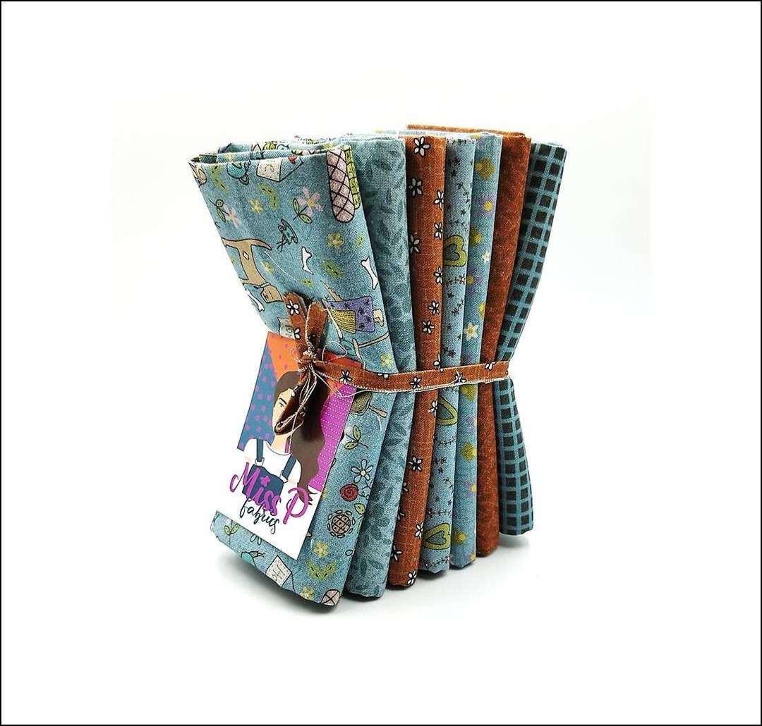 Lynette Anderson: Good Boy and Kitty - Fat Quarter Bundle of 7 Denim ...