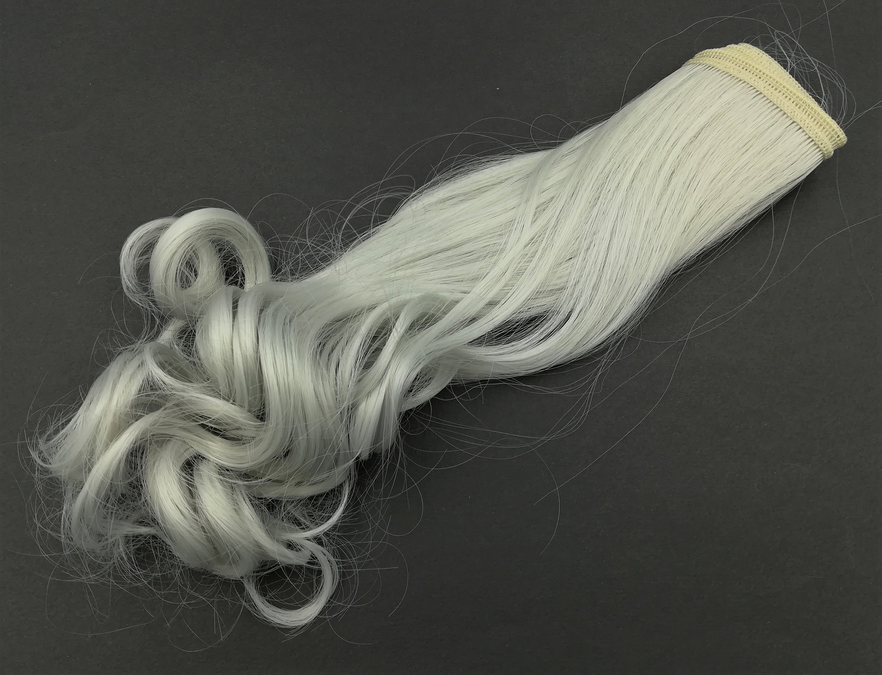 Synthetic Doll Hair Weft to Create Doll Wigs- Long and Curly at the End ...