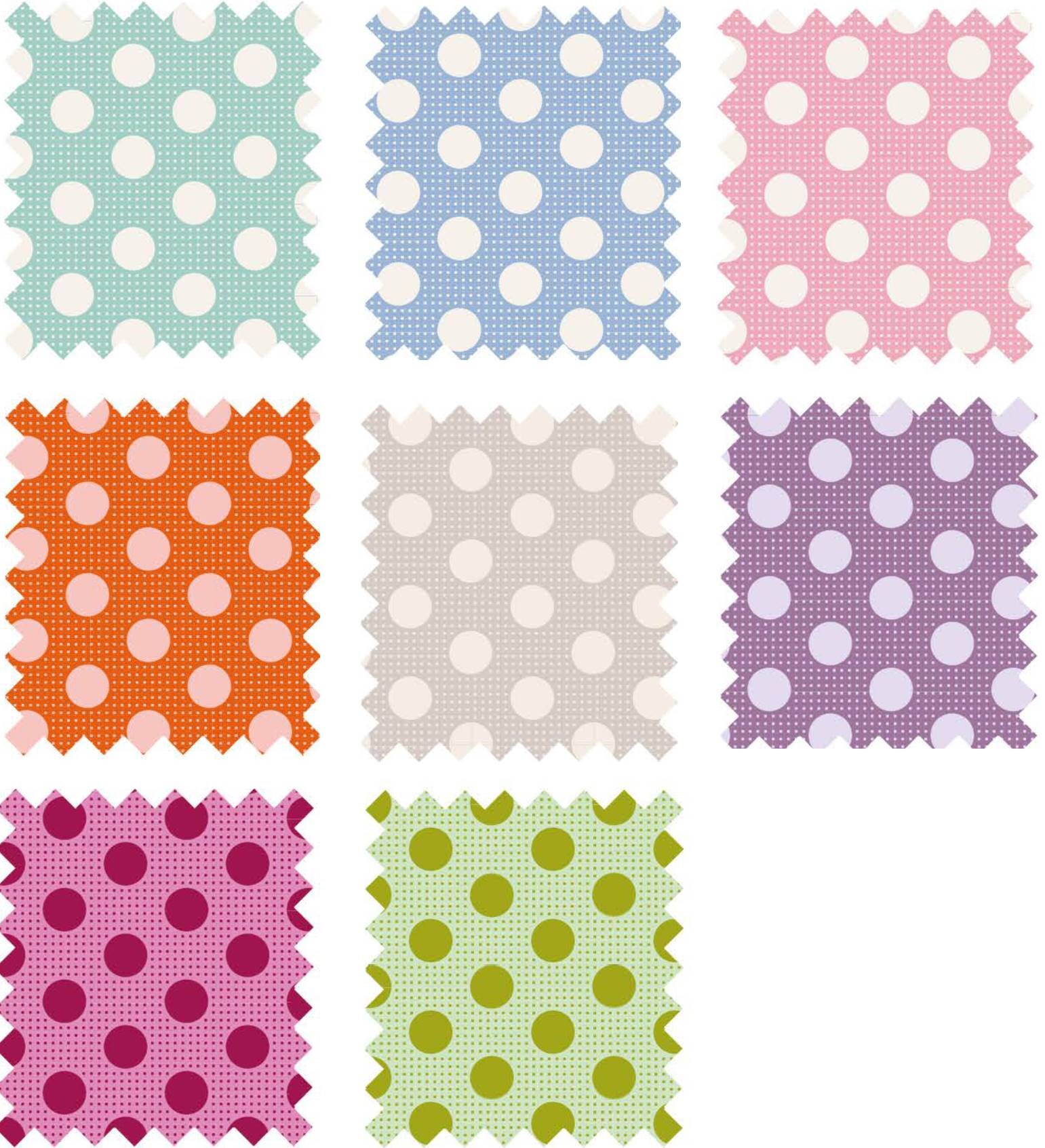 Tilda Medium Dots Basics Fabrics by the Meter | Etsy