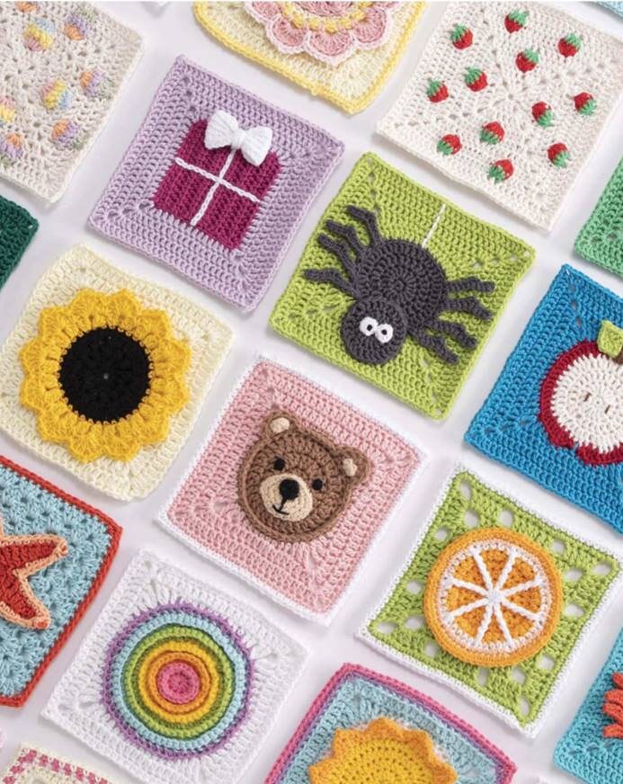 3D Granny Squares- Embroidery DIY Book - Etsy
