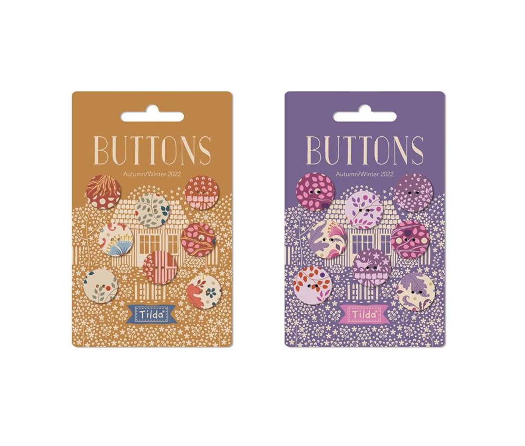 Tilda Hometown Buttons- 2 Options - Etsy