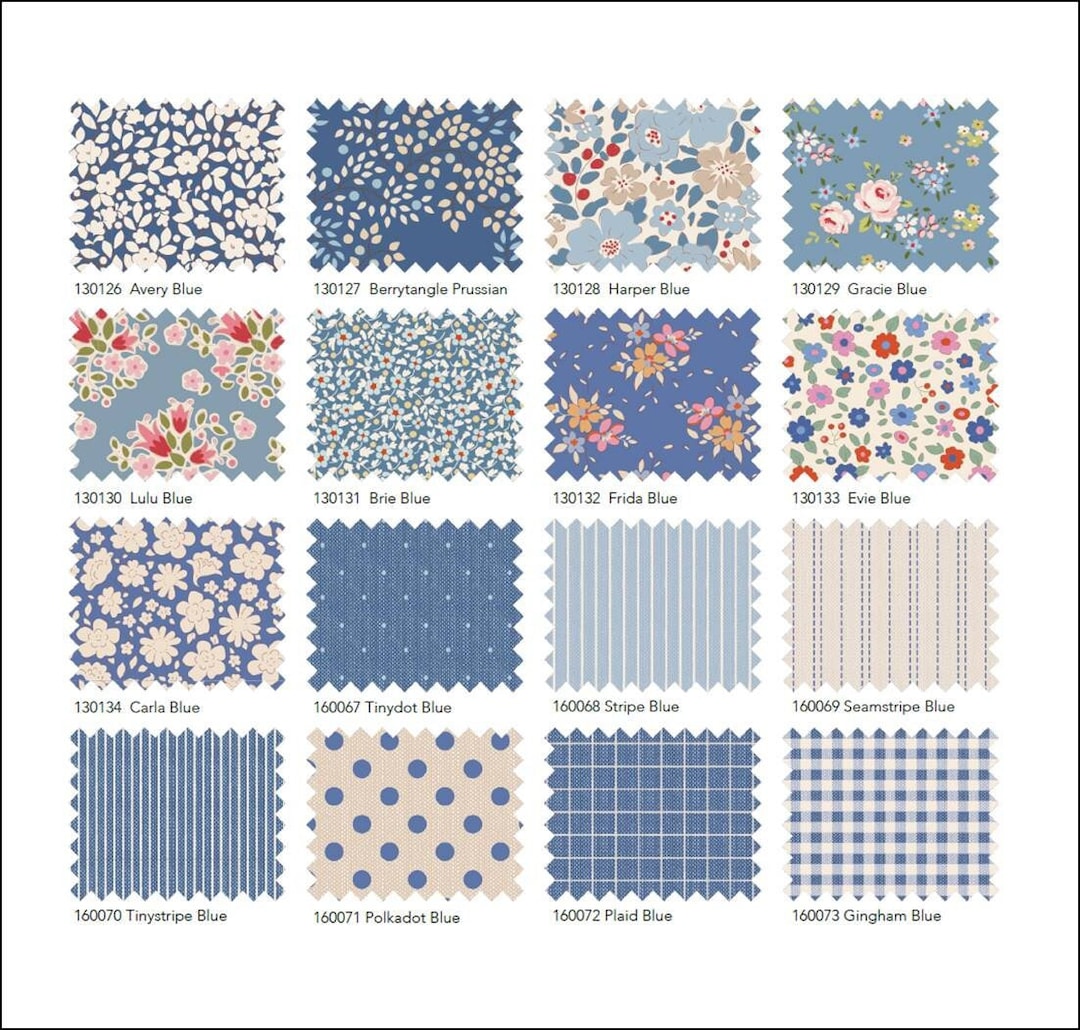 Tilda Creating Memories Summer and Ocean Blue Fabrics by the Meter - Etsy