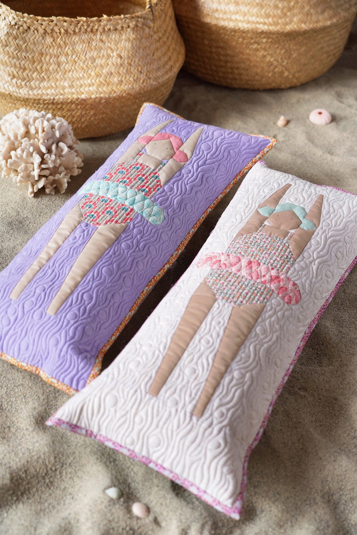 Tilda Cotton Beach Swimmer Pillow Kit- 25.75*11.5in Finished Size ...
