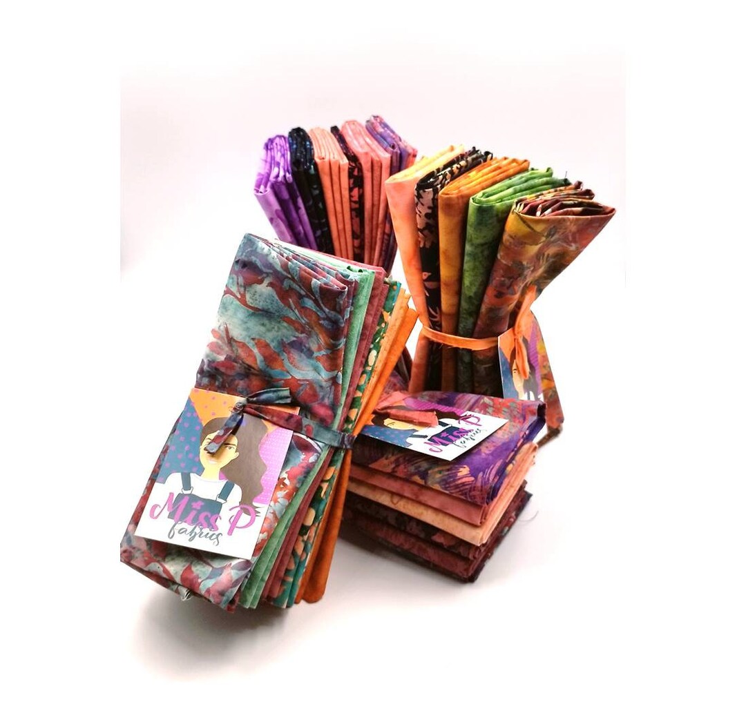 Bali Hand Died Batiks- Fat Quarter Bundle- Different Combinations - Etsy