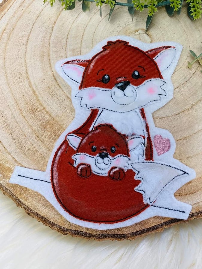 Fuchs Mama und Baby - Etsy.de