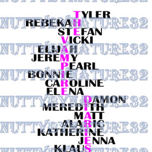 The Vanpire Diaries Svg - Etsy