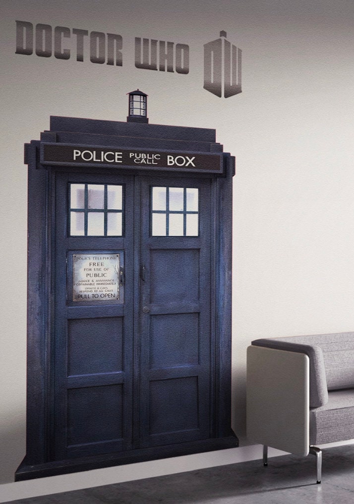 Doctor Who Tardis Door Decal