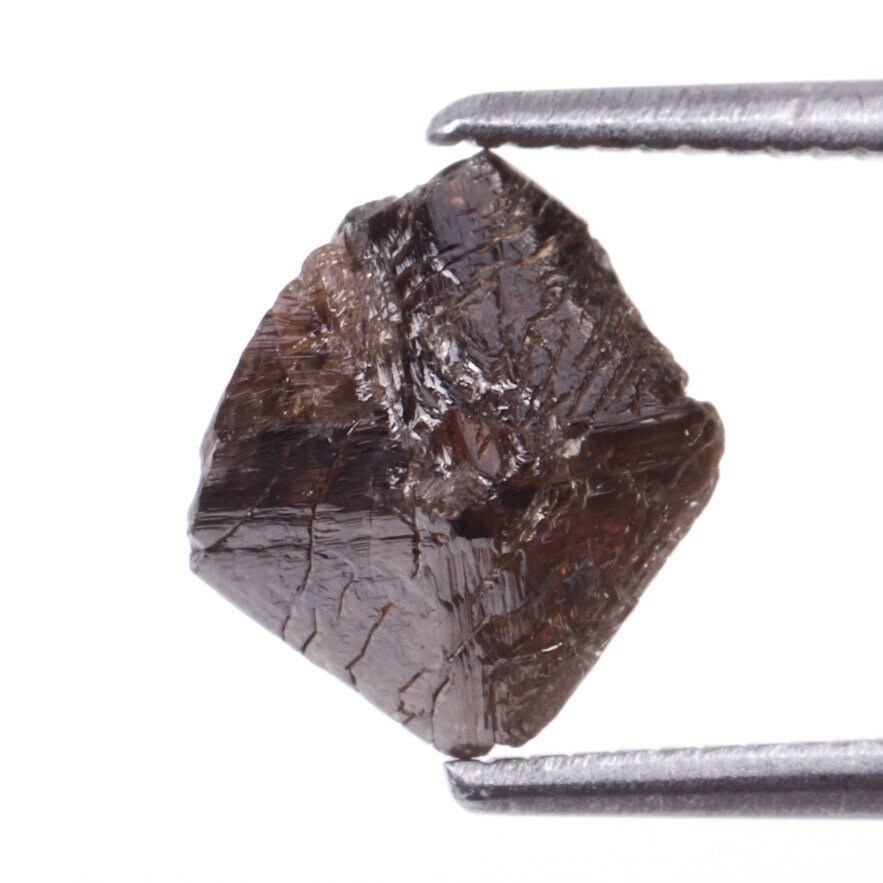 2.84 CT 8.8 X 8.1 MM Fancy Brown Color Crystal Rough | Etsy