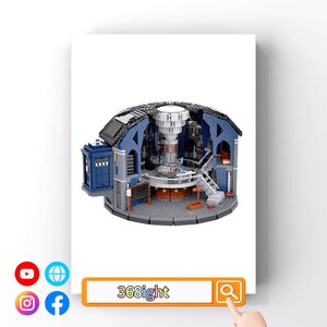 Doctor Who 12th Tardis Inside Control Room Finishes DIY Lego - Etsy