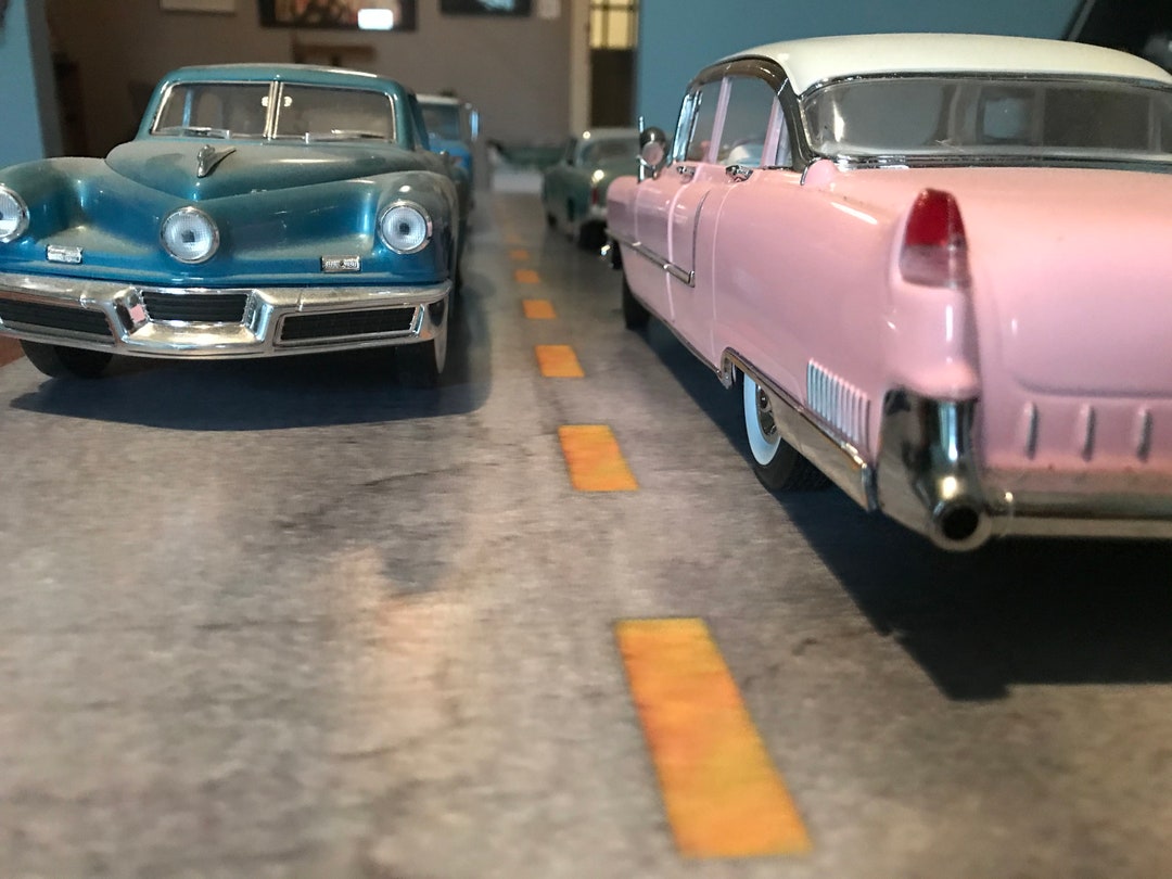 1:24 Scale Diorama Miniature Road Panel Diecast Model Car Background ...