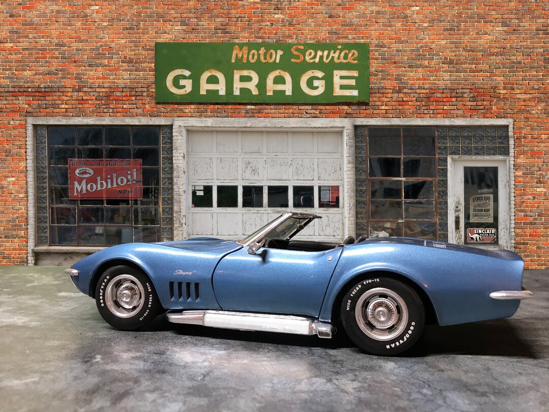 1:64 Scale Diorama Miniature Background Wall — Car NOT Included ...