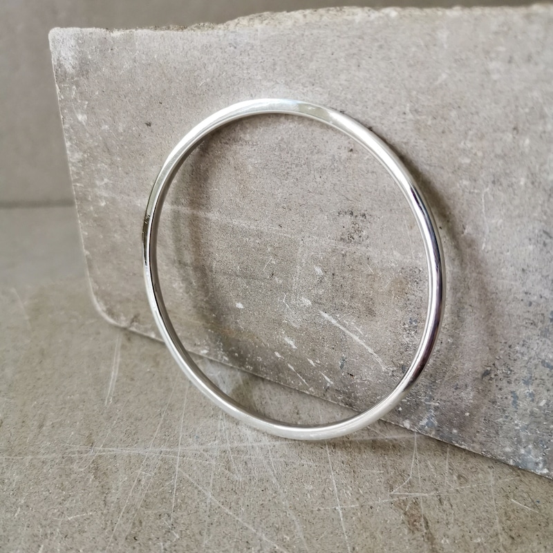 Sterling Silver Bangle - Etsy