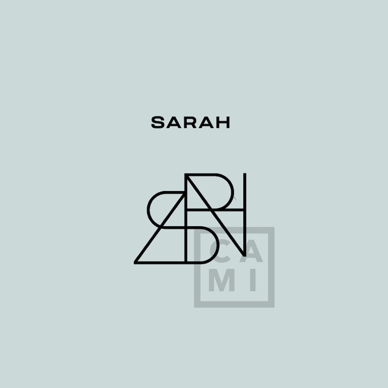 Premade Name Logo (sarah) - Tiktok Custom Name Logo - Digital File ...