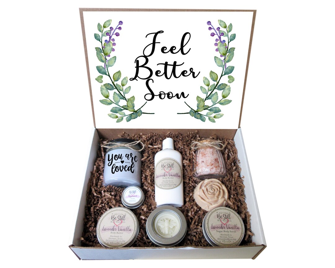 Feel Better Soon Care Package | Personalized Get Well Gift | Self Care ...