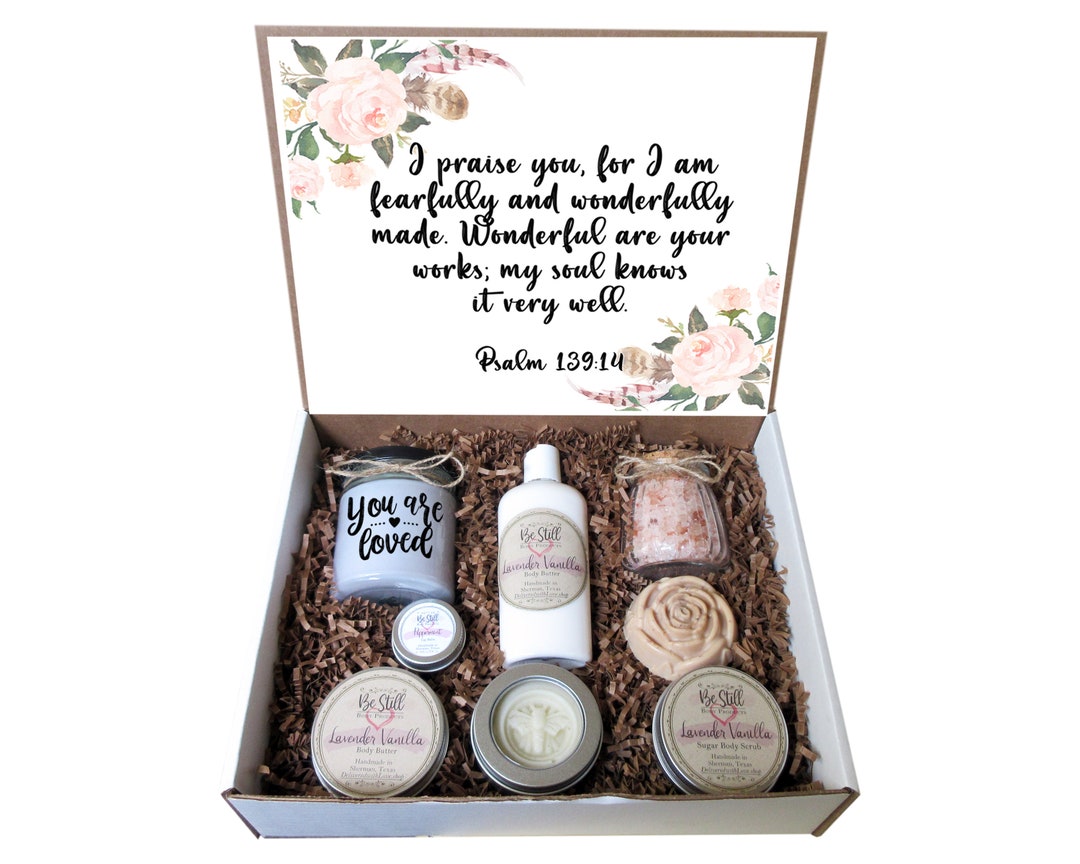 CHRISTIAN GIFT Box | Psalm 139:14 | Personalized Gift Box | Christian ...